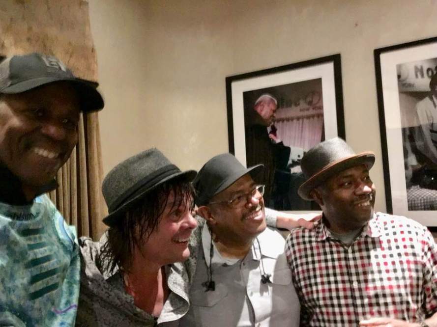 Marco Soccoli, Dennis Chambers and Lenny White ‘backstage at the Blue ...